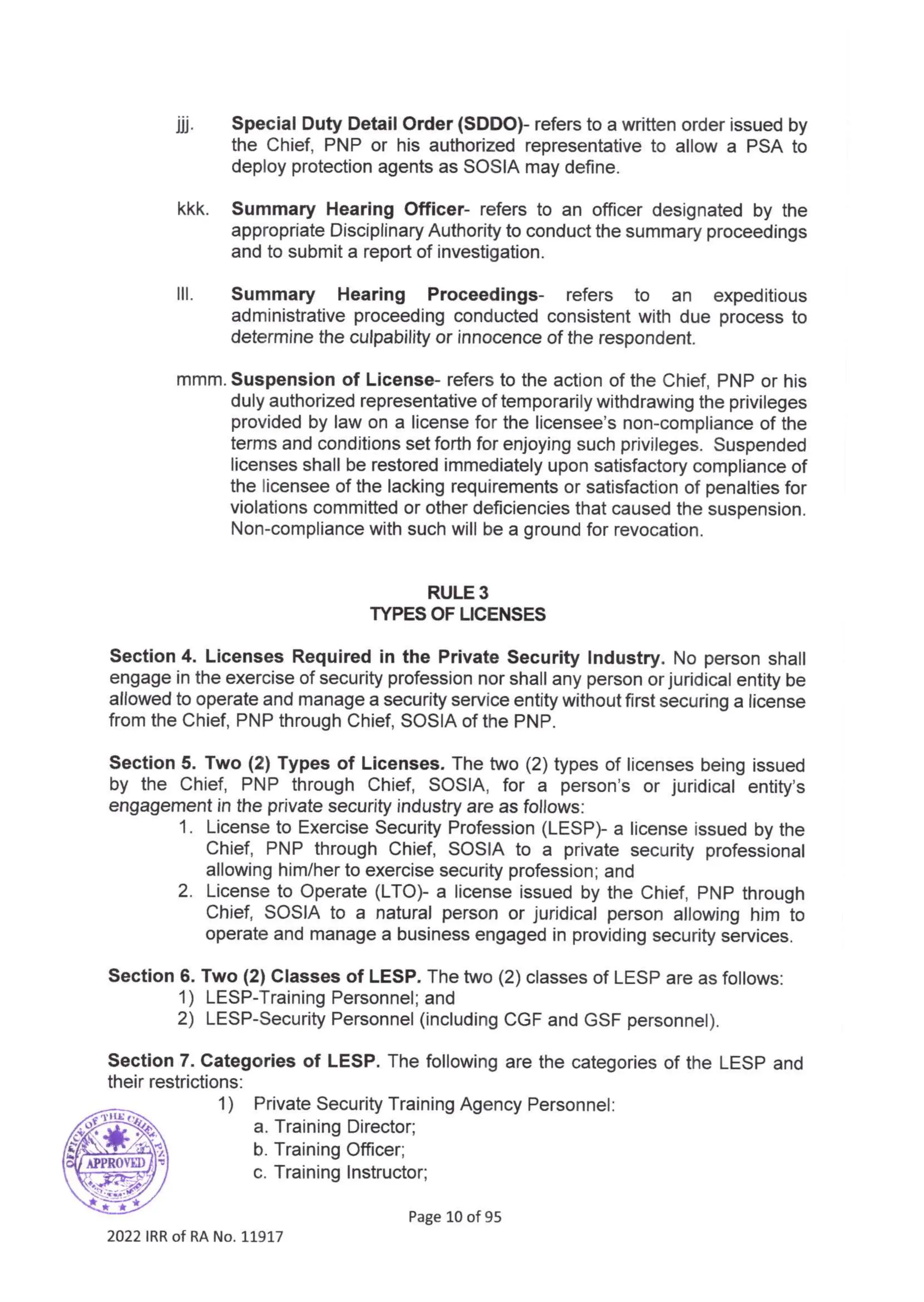 Approved IRR RA 11917.pdf | Healthy Living