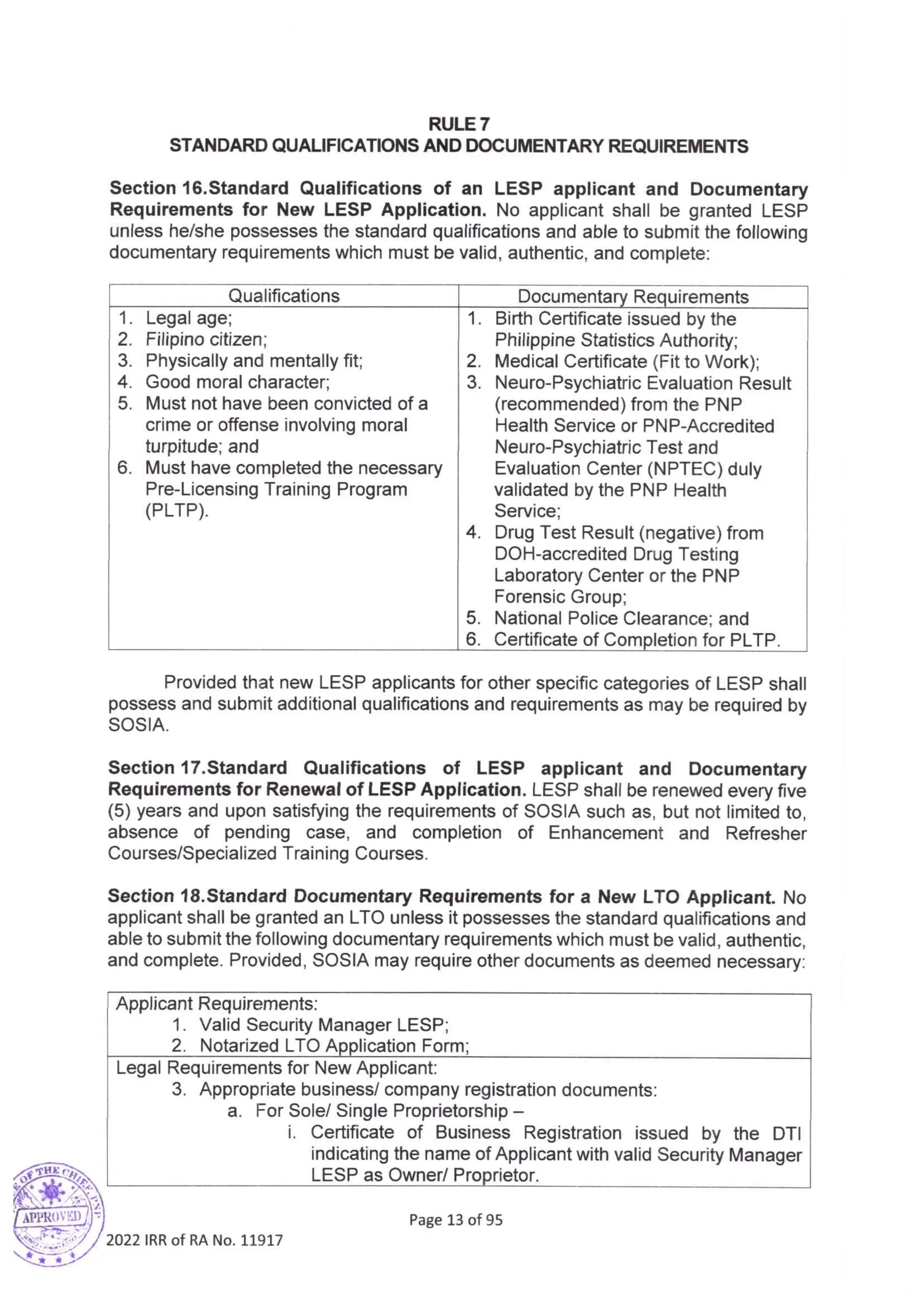 Approved IRR RA 11917.pdf | Healthy Living