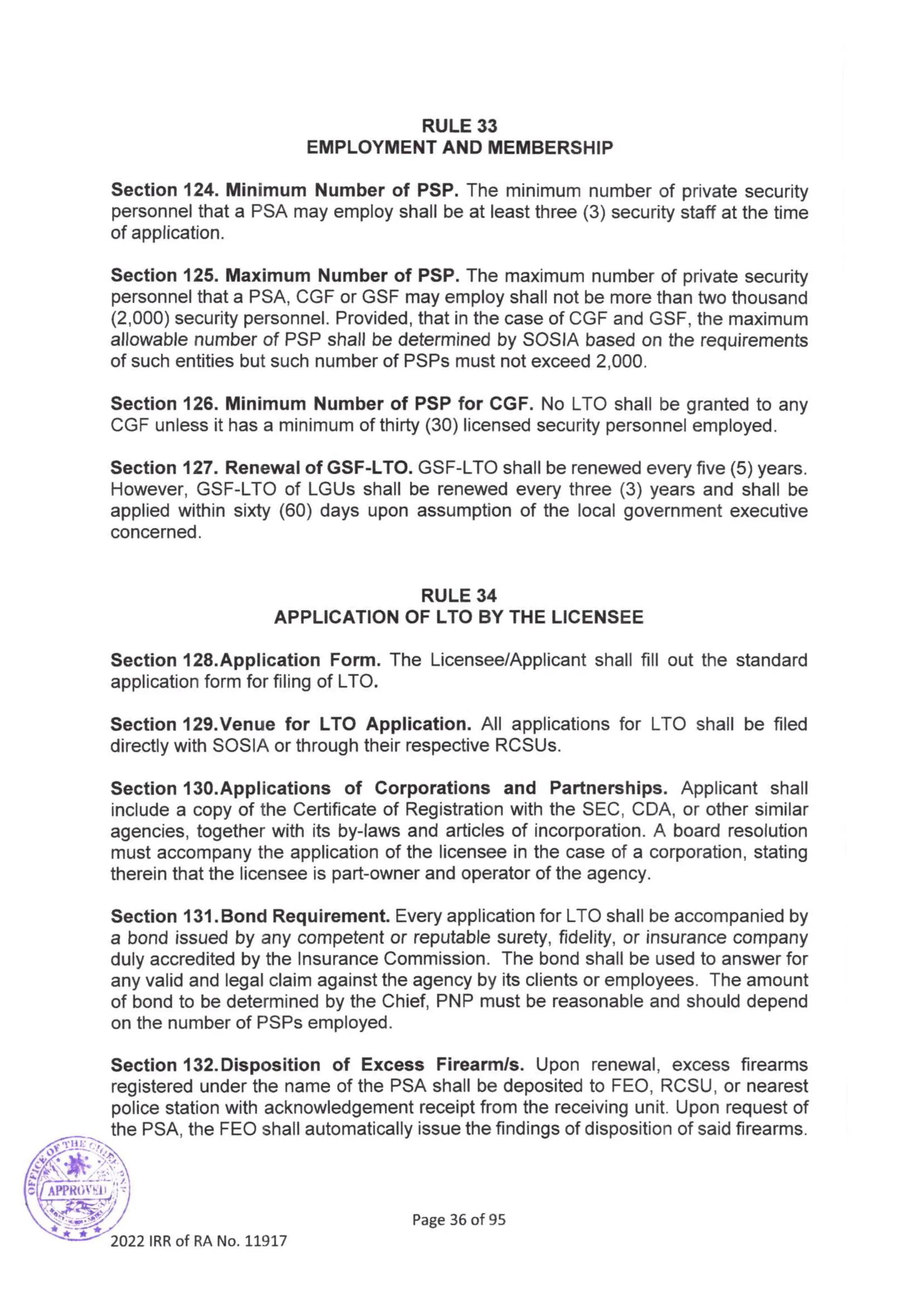 Approved IRR RA 11917.pdf | Healthy Living