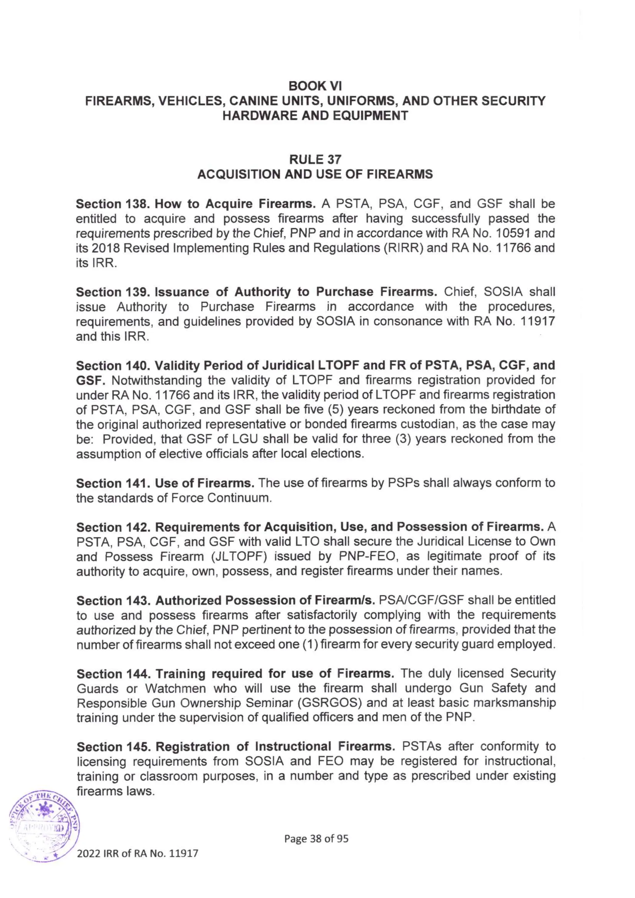 Approved IRR RA 11917.pdf | Healthy Living