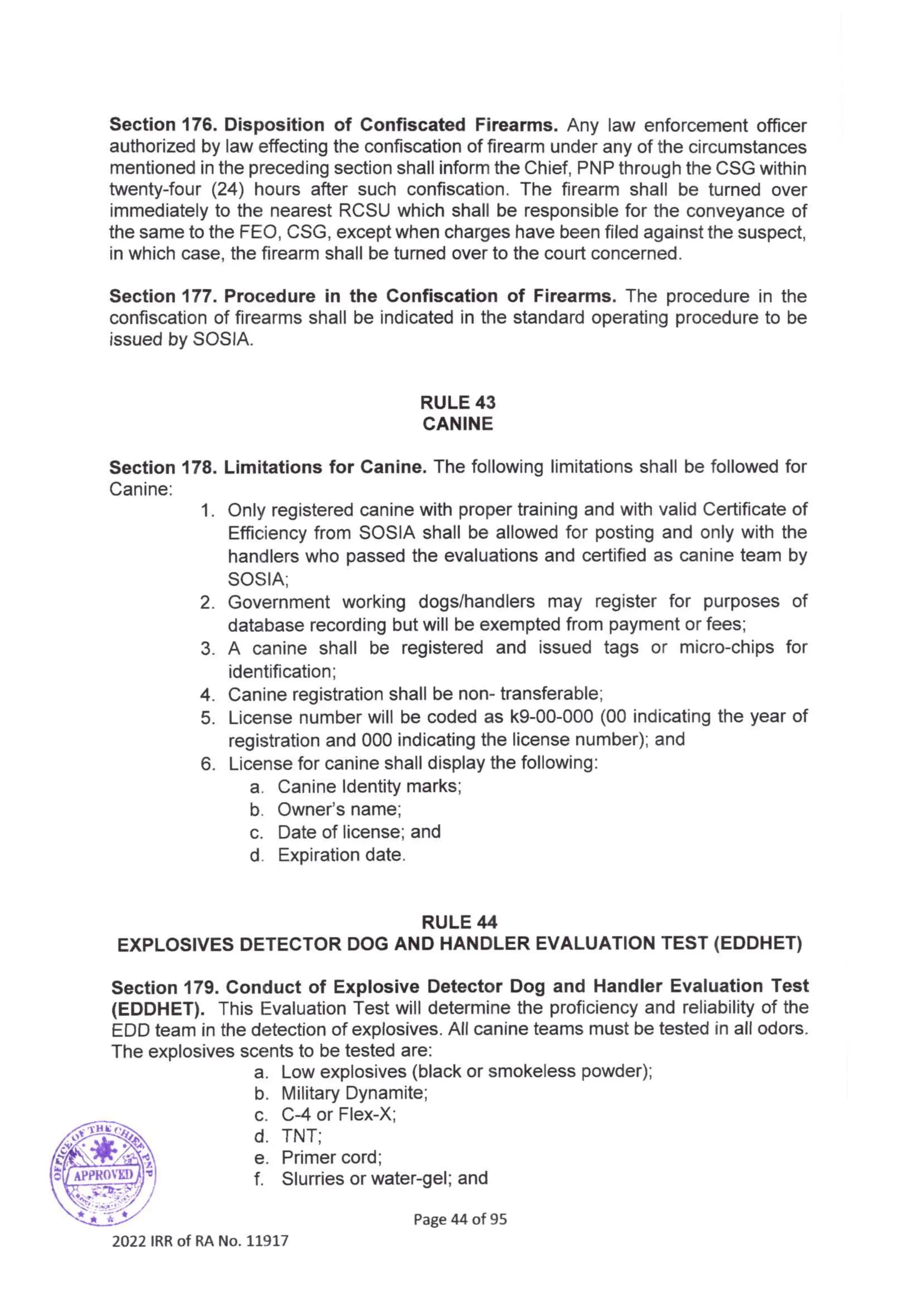 Approved IRR RA 11917.pdf | Healthy Living