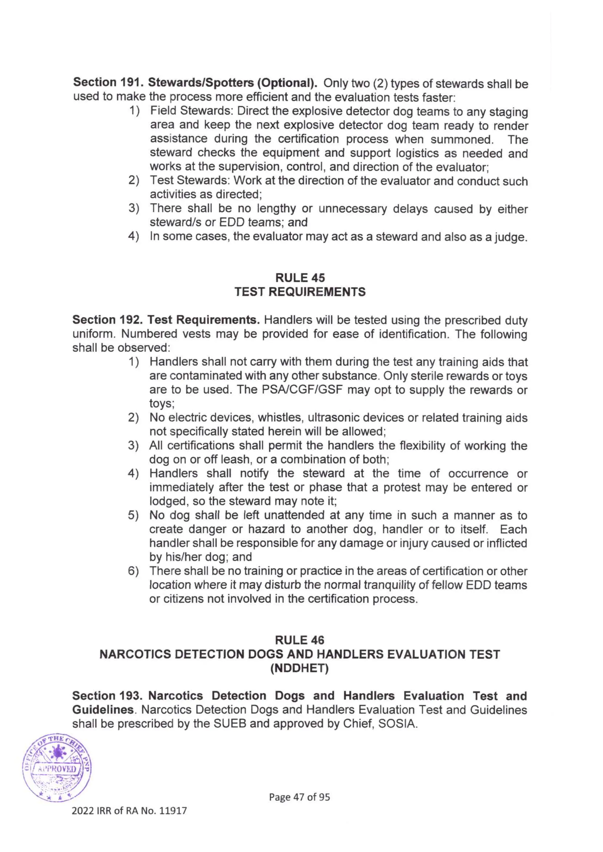 Approved IRR RA 11917.pdf | Healthy Living