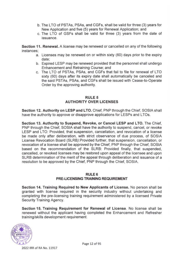 Approved IRR RA 11917.pdf | Healthy Living