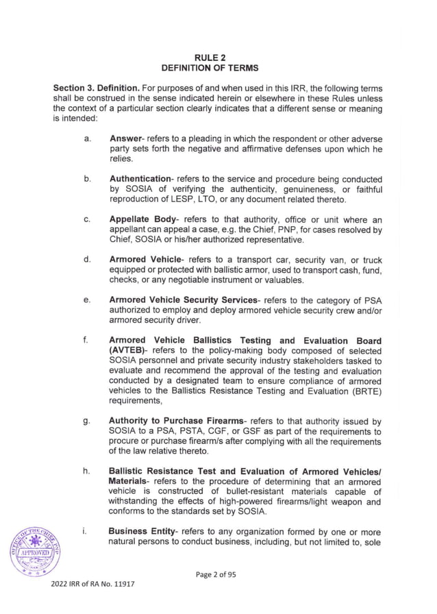 Approved IRR RA 11917.pdf | Healthy Living