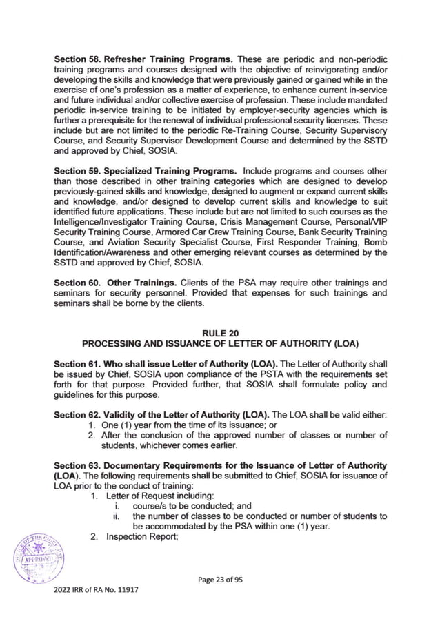 Approved IRR RA 11917.pdf | Healthy Living