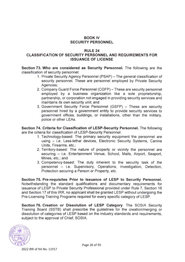 Approved IRR RA 11917.pdf | Healthy Living