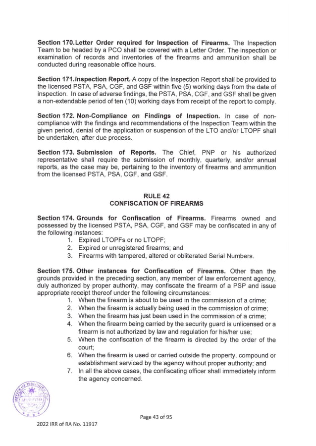 Approved IRR RA 11917.pdf | Healthy Living