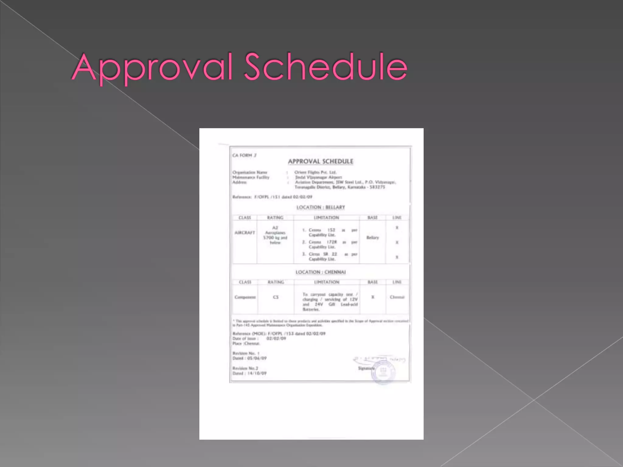 Approved maintenance organisation ofpl | PPTX