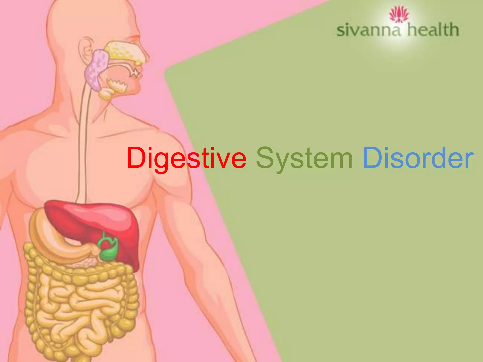 Digestive System Disorder | PPTX