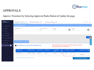 Approve Timesheet in OfficeTimer - OfficeTimer Fully Free Time Tracking ...