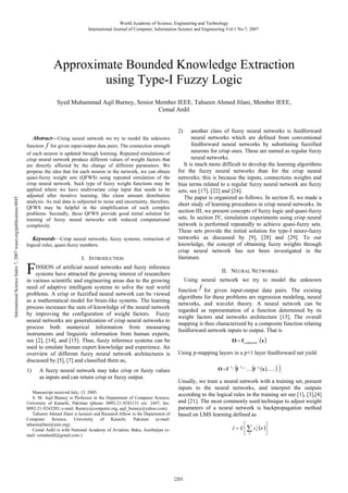 Approximate bounded-knowledge-extractionusing-type-i-fuzzy-logic | PDF | Artificial Intelligence ...
