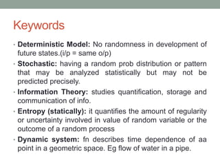 Introduction to Approximate entropy | PPTX