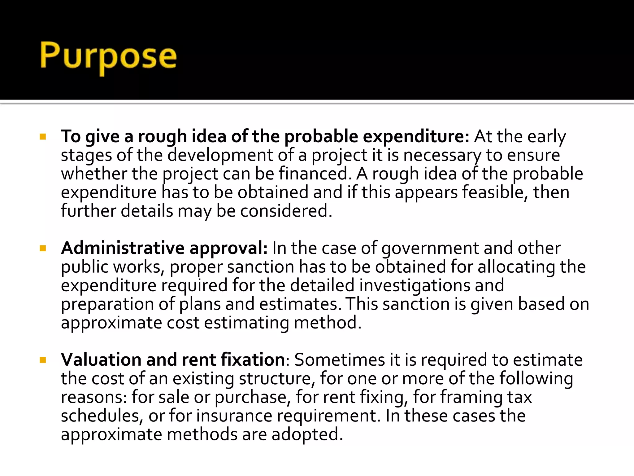 Approximate estimate | PPTX