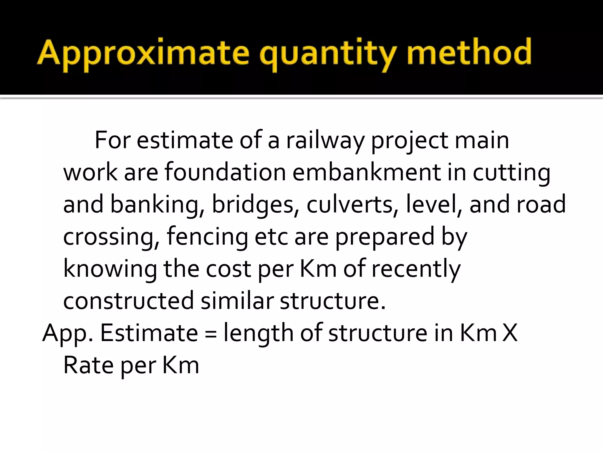 Approximate estimate | PPTX