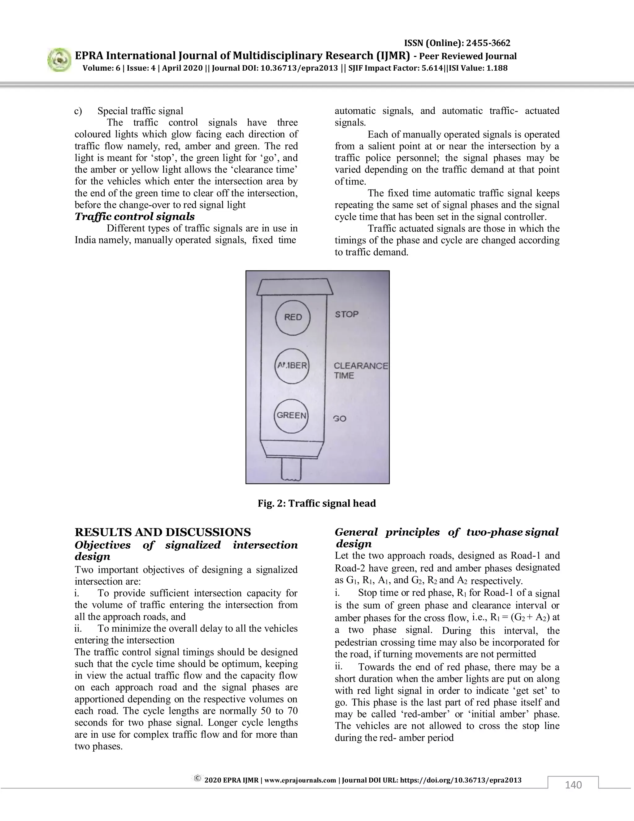 Approximate methods for traffic signal design | PDF