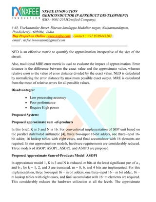 Approximate sum of-products designs based on distributed arithmetic | PDF