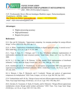 Approximate sum of-products designs based on distributed arithmetic | PDF
