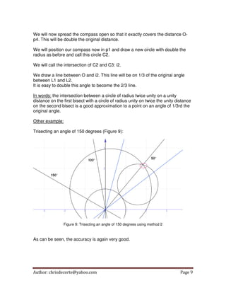 Approximating the trisection of an angle | PDF