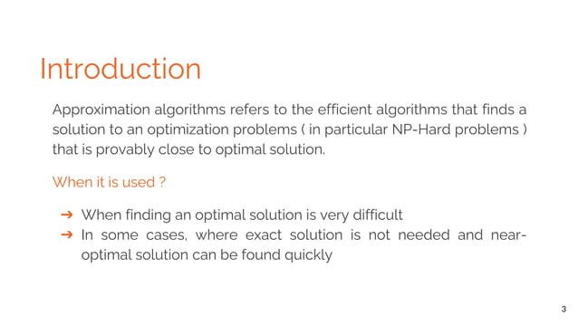 Approximation algorithms | PPTX