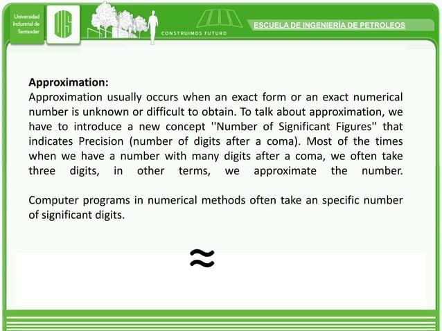 Approximation And Error Ppt