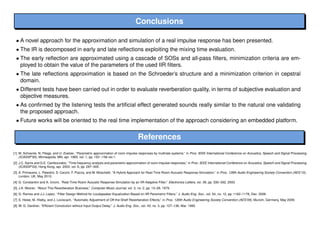 Approximation of Real Impulse Response Using IIR Structures | PPT