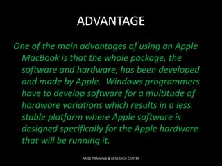 APPLE MAC BOOK = ADVANTAGE & DISADVANTAGE | PPSX