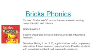 Apps Presentation Converted to Slideshare | PPT