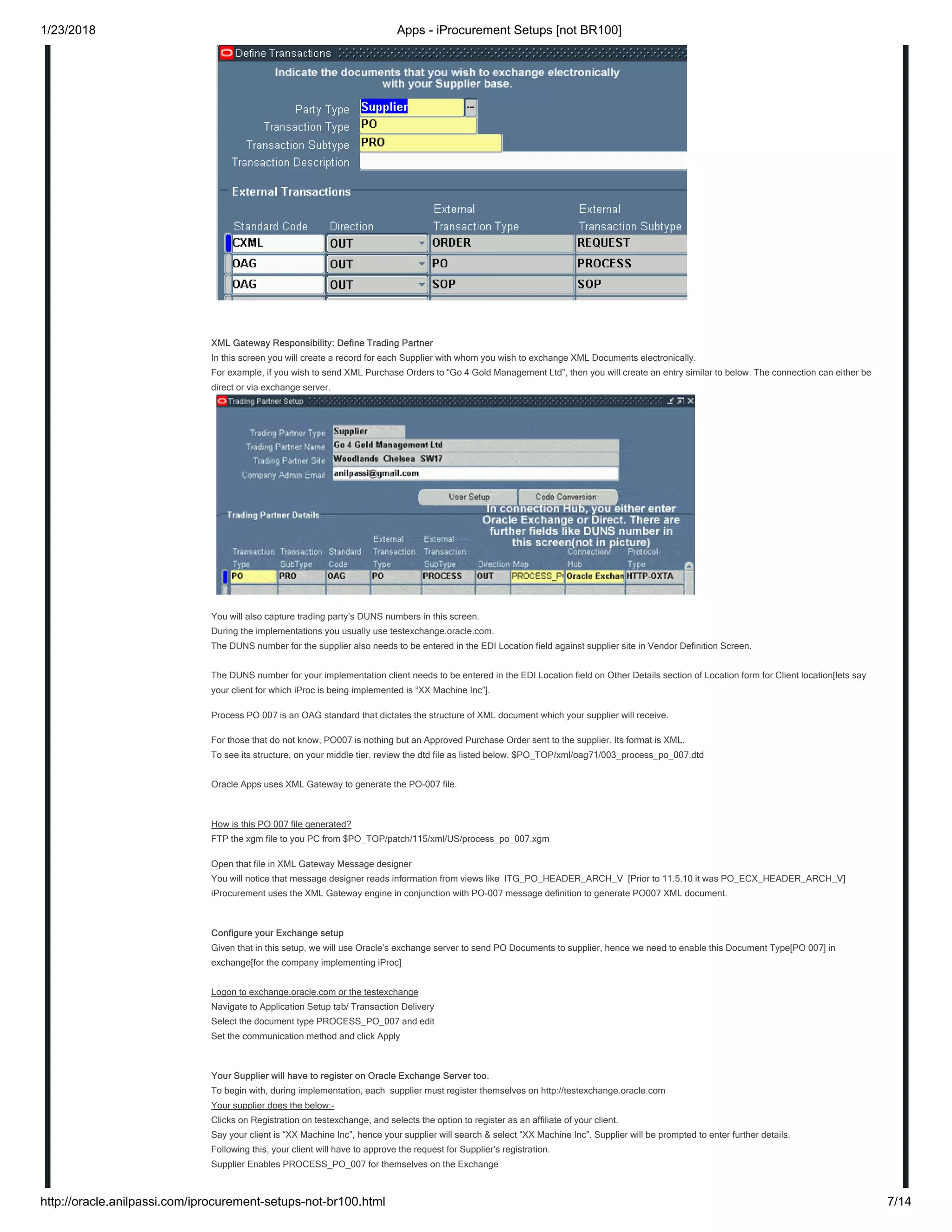 Apps i procurement setups [not br100] | PDF