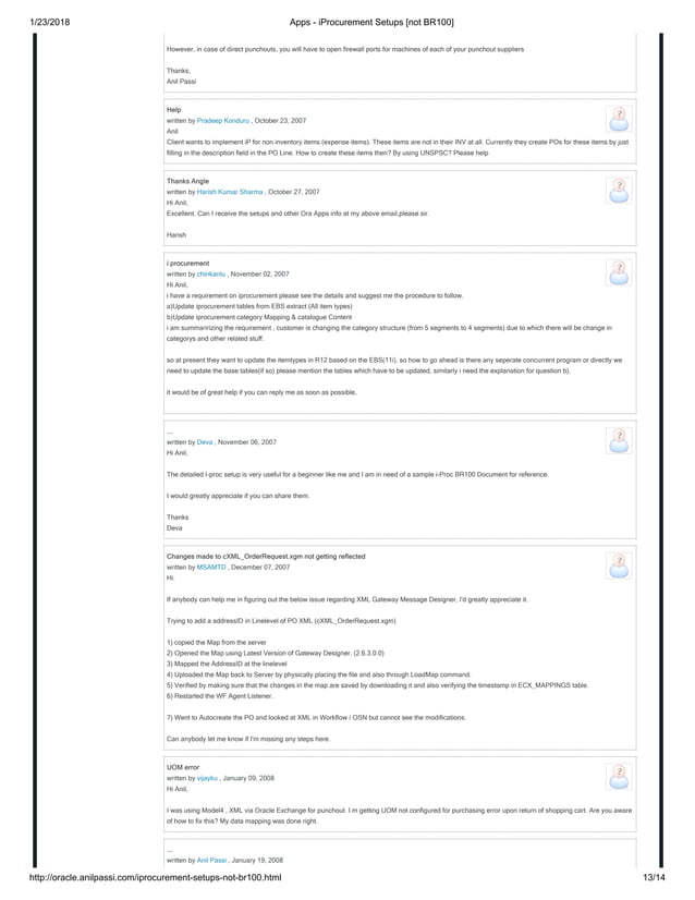 Apps i procurement setups [not br100] | PDF