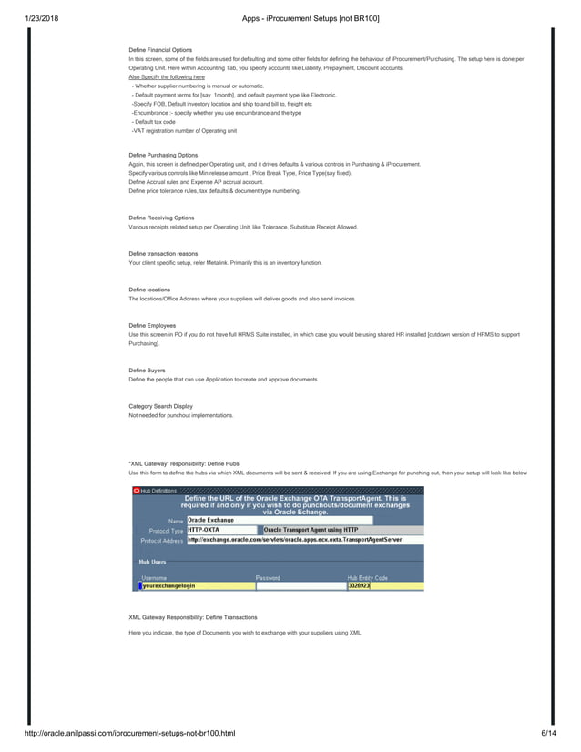 Apps i procurement setups [not br100] | PDF