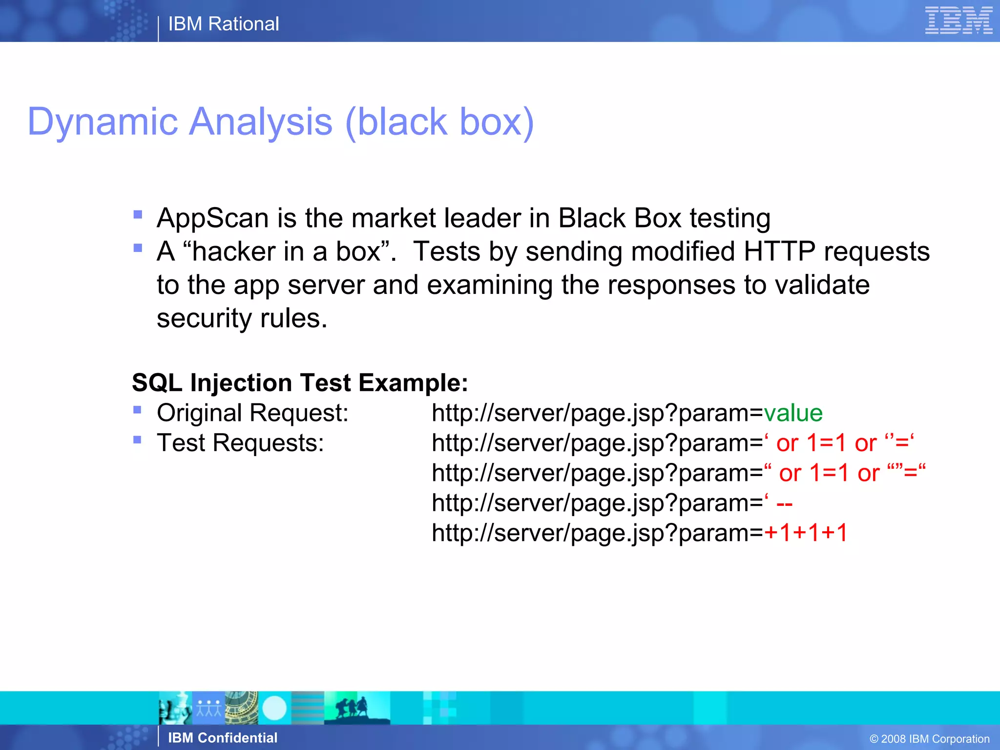 IBM Rational AppScan Technical Overview | PPT