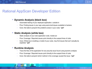 IBM Rational AppScan Technical Overview | PPT