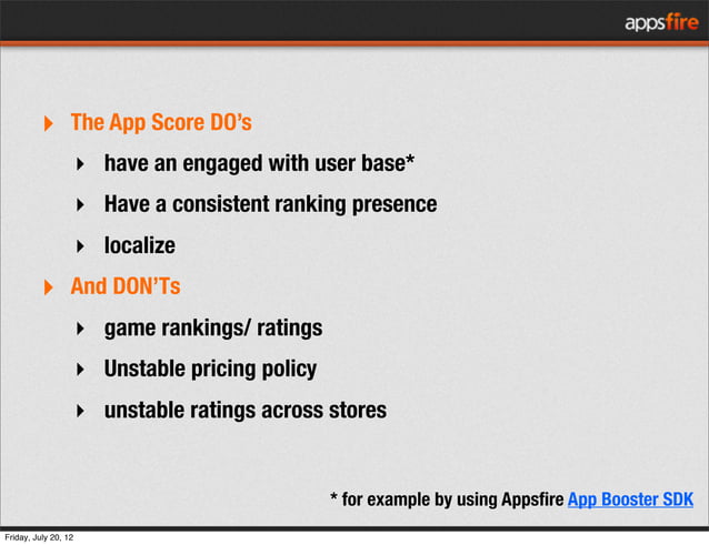 App score report - Best iOS apps - june 2012