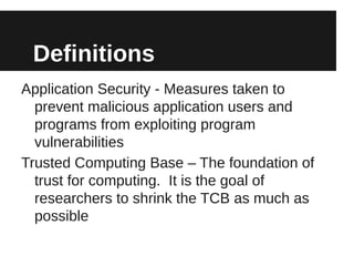 Application Security | PPT