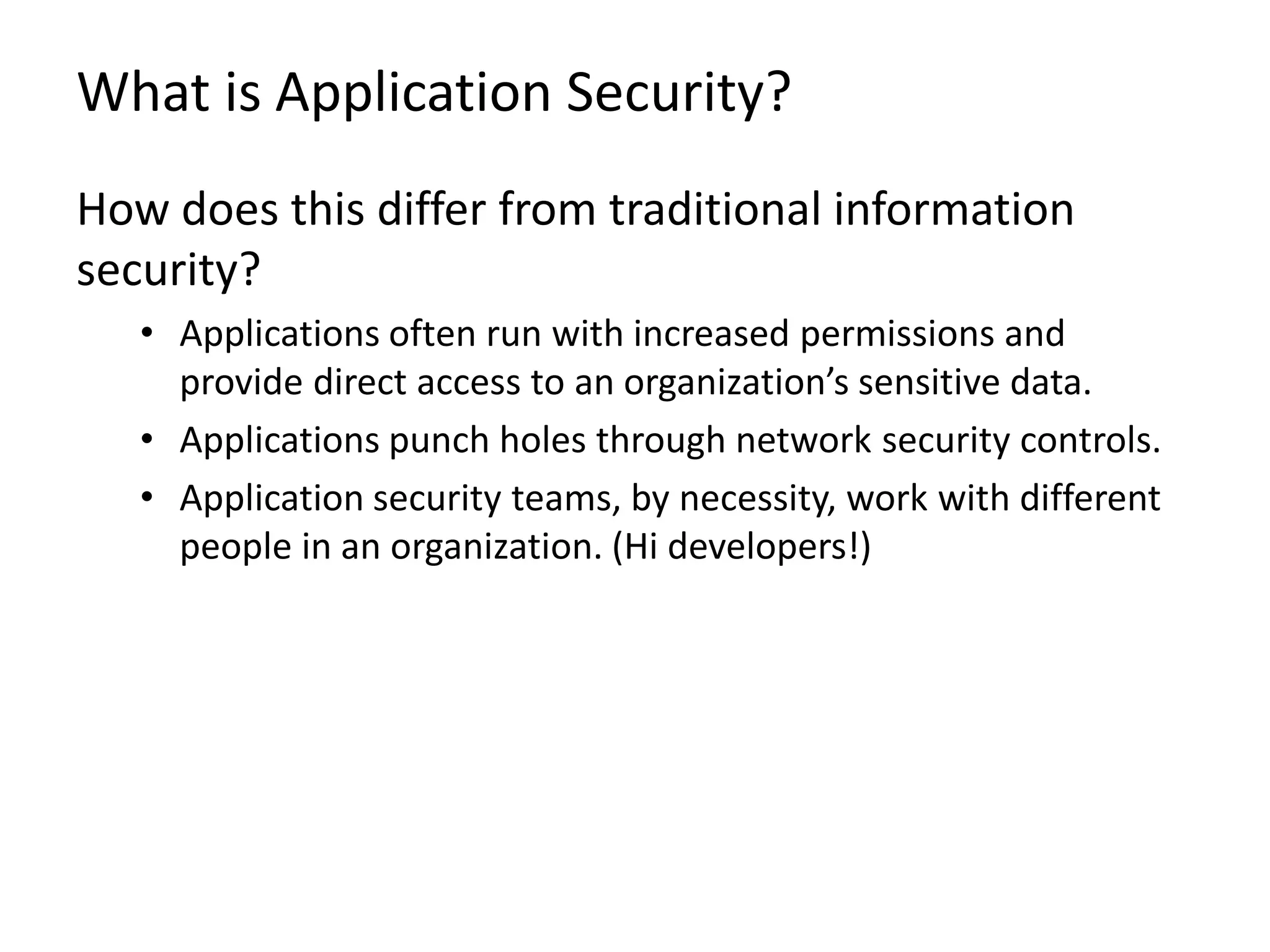 Application Security 101 (OWASP DC) | PPT