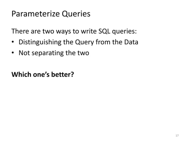 Application Security 101 (OWASP DC) | PPT