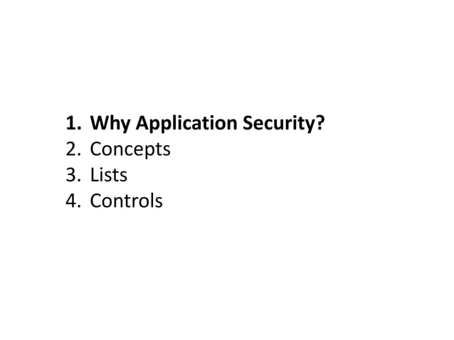 Application Security 101 (OWASP DC) | PPT
