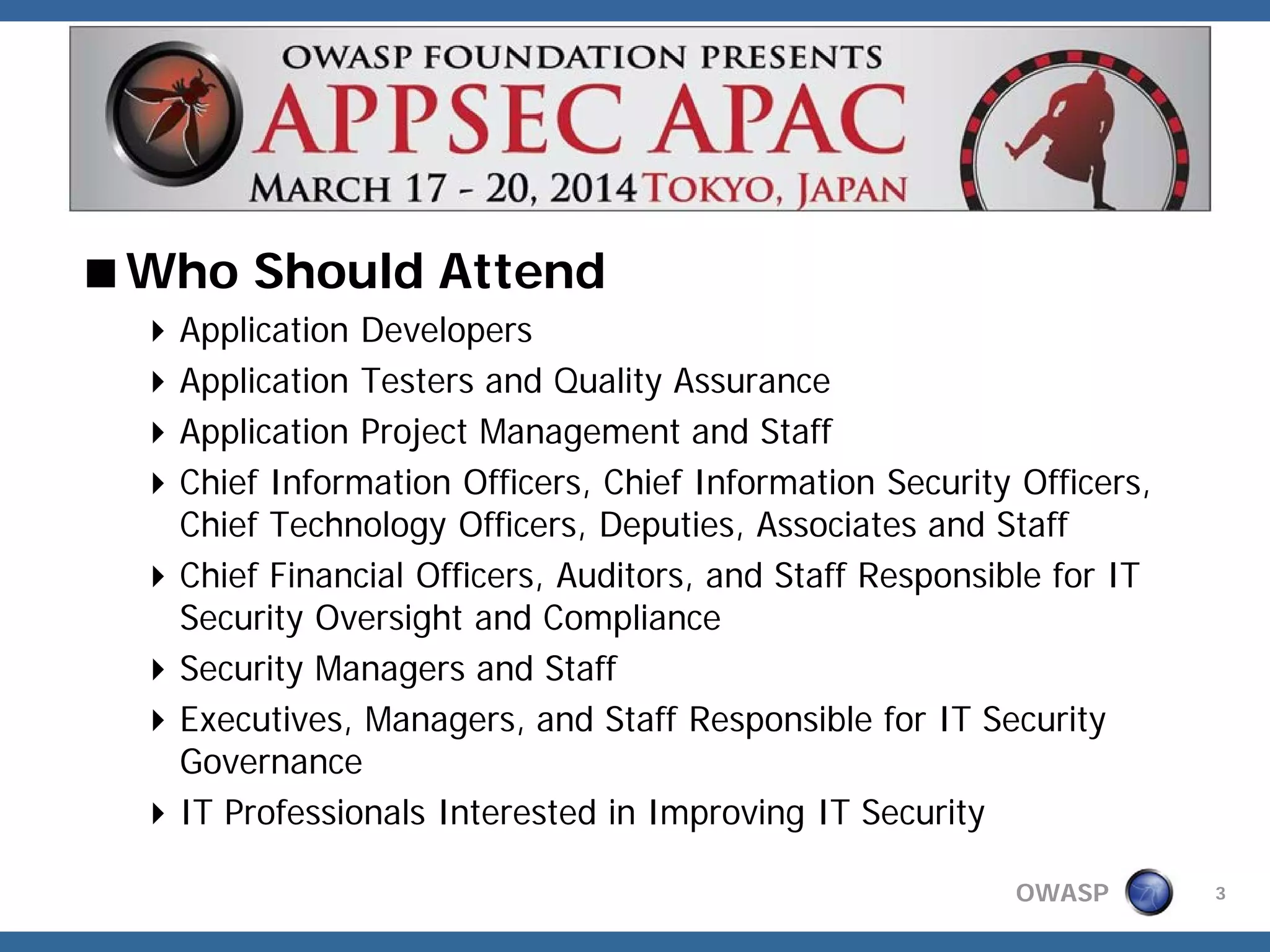 OWASP AppSec APAC 2014 | PPT