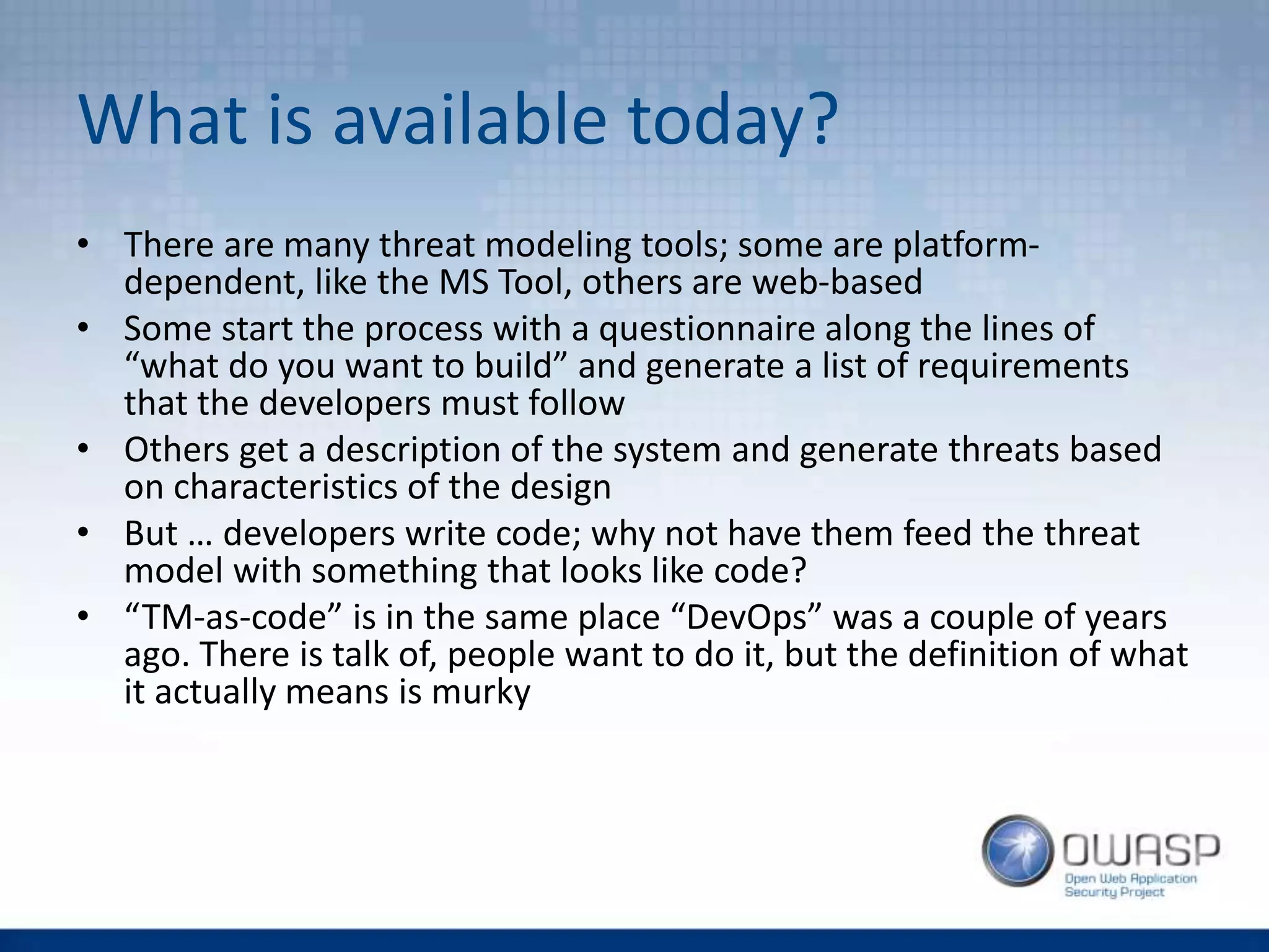 "Threat Model Every Story": Practical Continuous Threat Modeling Work for Your Team | PPTX