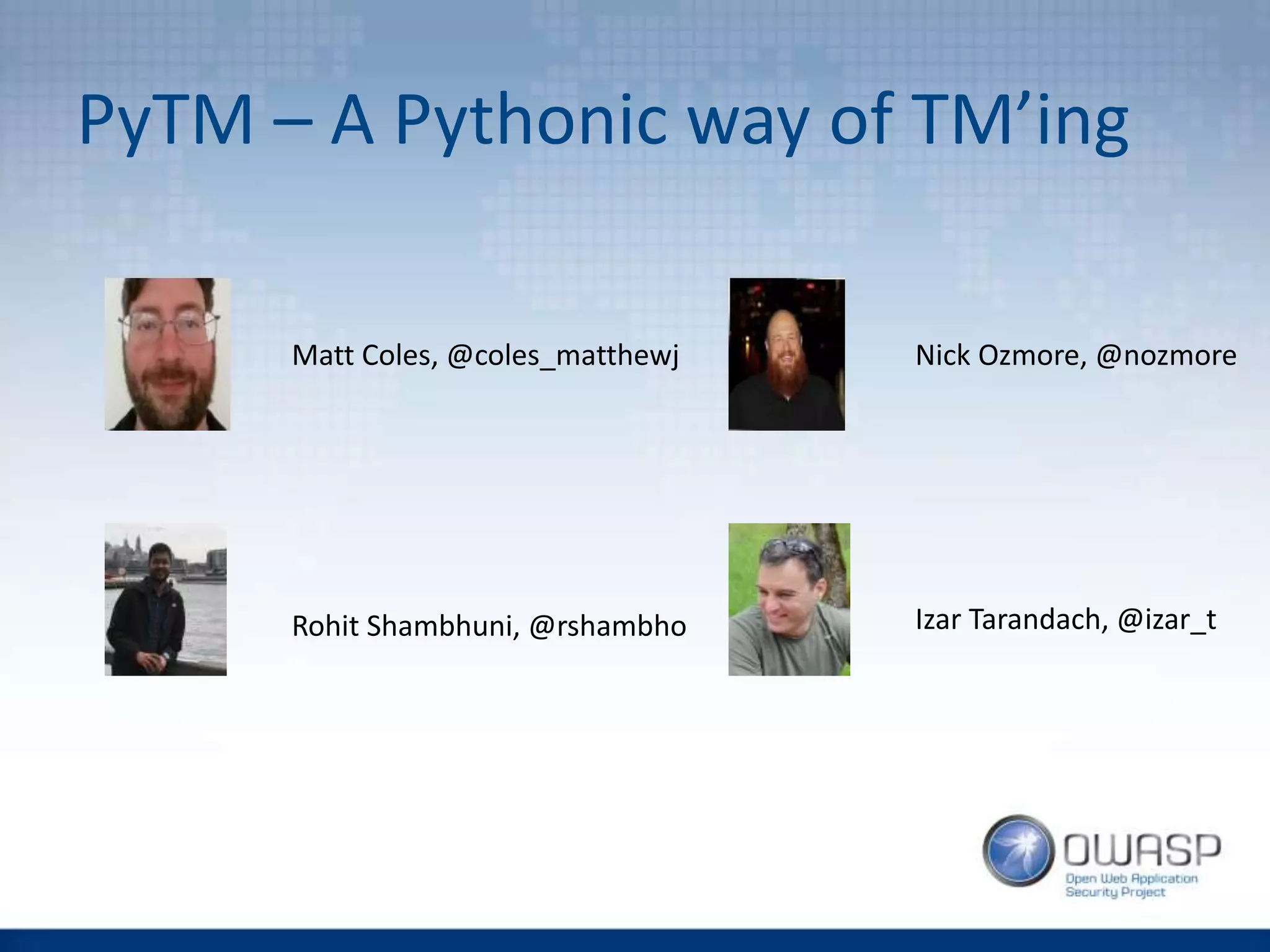 "Threat Model Every Story": Practical Continuous Threat Modeling Work for Your Team | PPTX