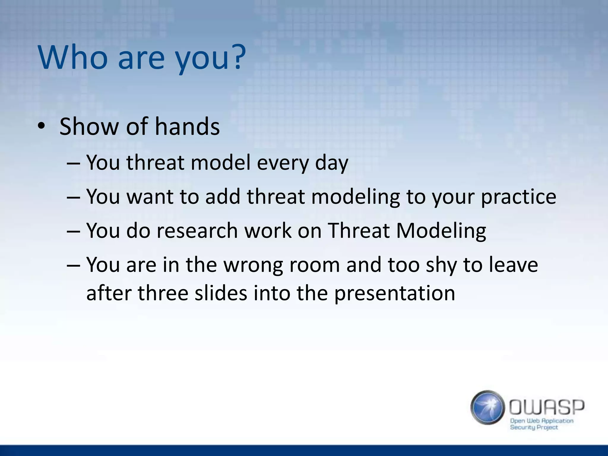 "Threat Model Every Story": Practical Continuous Threat Modeling Work ...