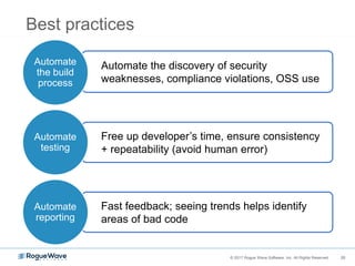 Continuous security: Bringing agility to the secure development ...