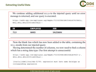 Appsec SQL injection case study | PPT