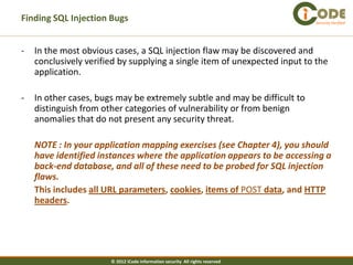 Appsec SQL injection case study | PPT