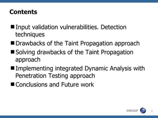 Detecting Security Vulnerabilities in Web Applications Using Dynamic Analysis with Penetration ...
