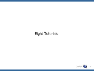 OWASP AppSec Europe 2009 Conference | PPT