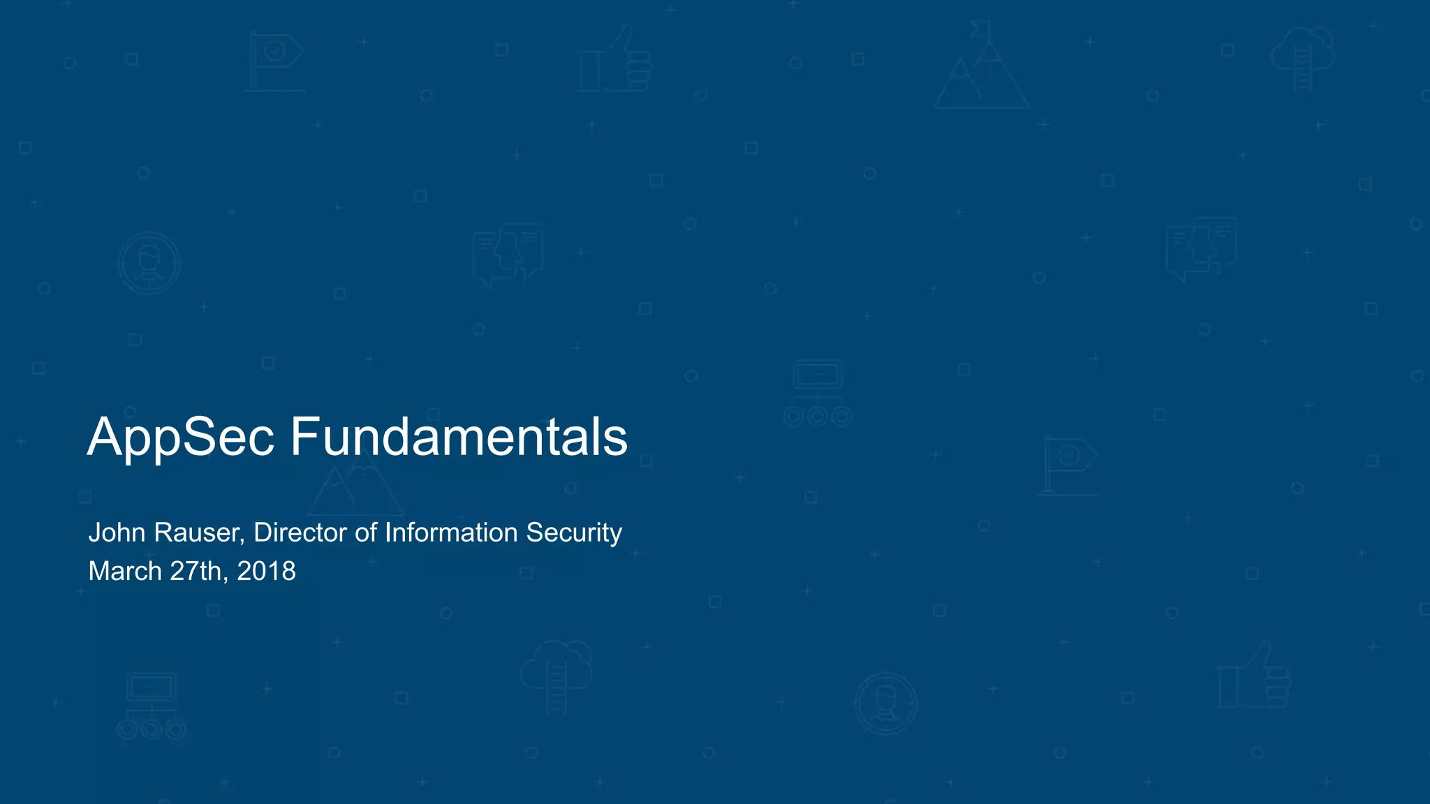 Application Security | PPT