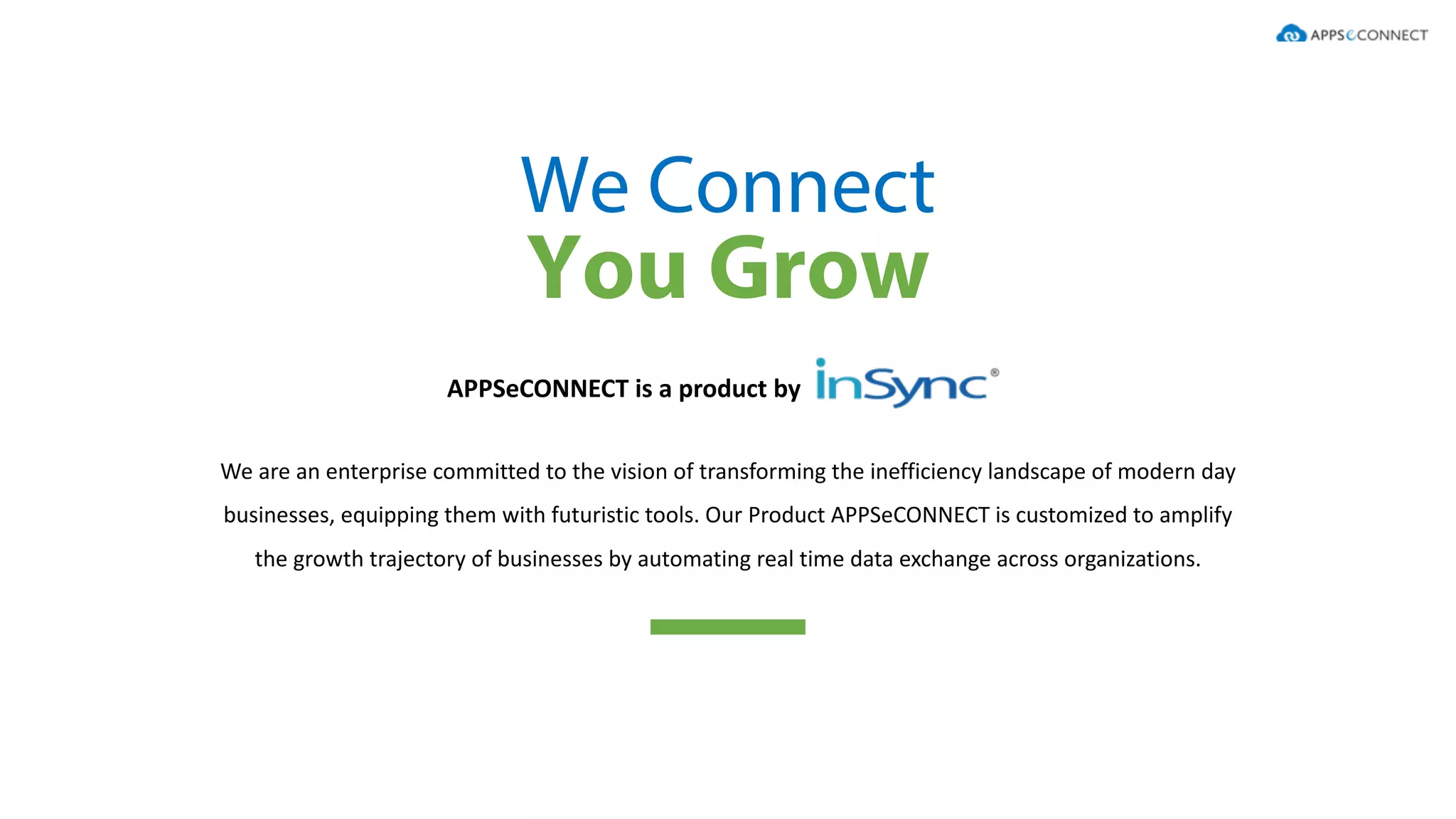 Appseconnect Integration Platform As A Service A Product By Insync Ppt 