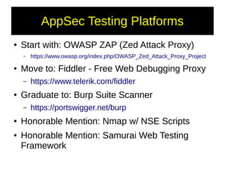 CiNPA Security SIG - AppSec Presentation | PPT
