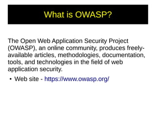 CiNPA Security SIG - AppSec Presentation | PPT